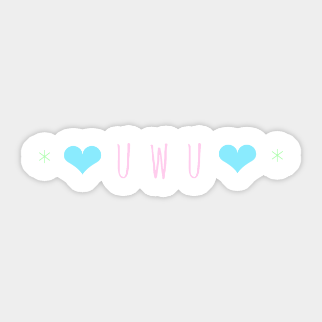 Uwu Uwu Face Sticker Teepublic